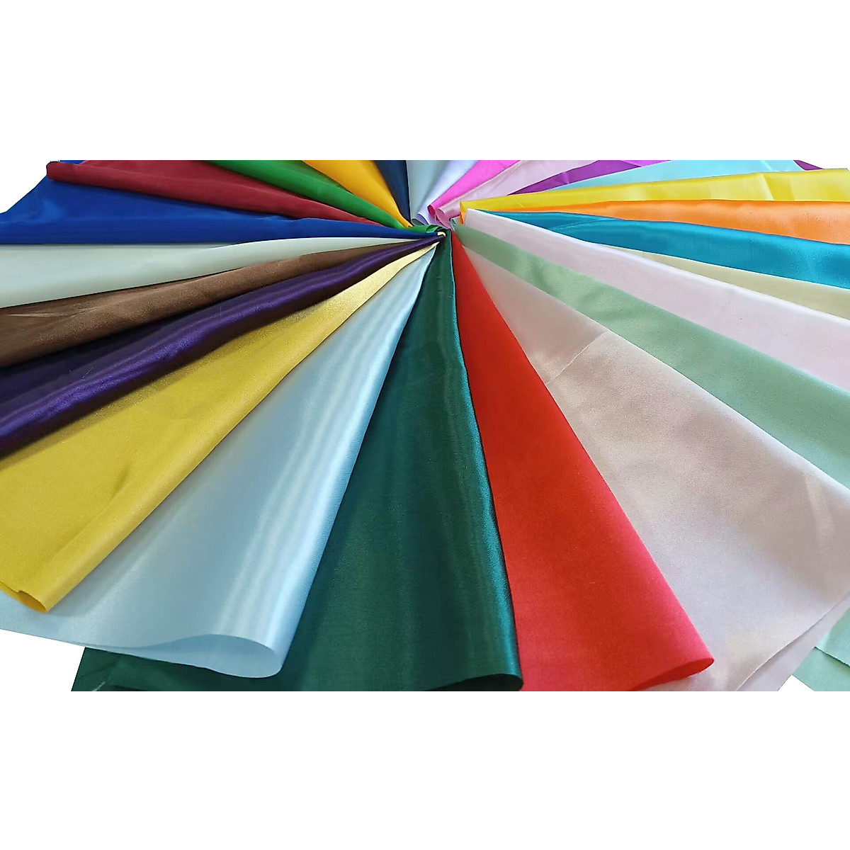 longshine-us 25pcs 12 x 12 Inch Premium Solids Pack Precut Solids Silk Fabric Squares Fabric Bundles for Sewing Quilt DIY Quilting Beginners