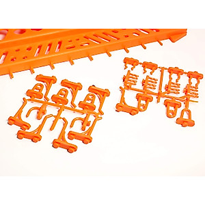 VViViD 27 pcs ABS Plastic 39" x 10.5" Wall-Mounted DIY Tool Organizer Pegboard and Tray Set 50lb Capacity.