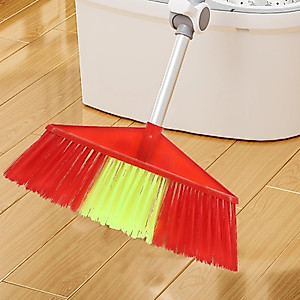 Luxshiny Plastic Broom Broomstick House Broom Hand Broom Air Broom Pet Broom for Carpet Broom and Dust Pan Outside Broom Kitchen Broom Pet Hair Removal Tool Push Broom Outdoor Nylon