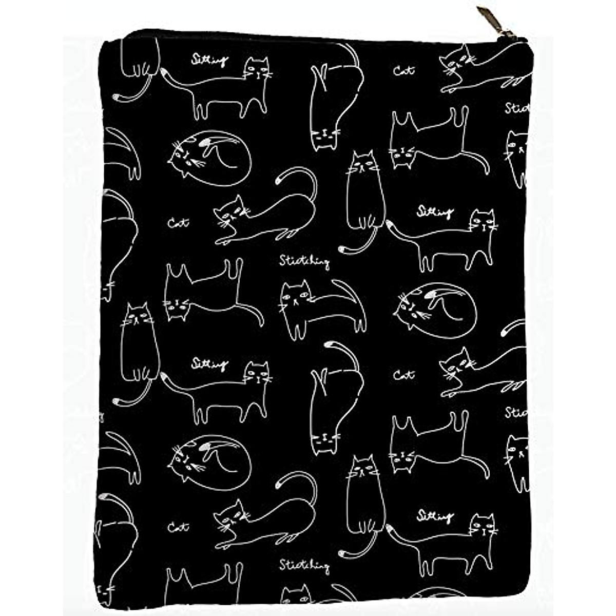 Black Cats Book Sleeve - Book Cover for Hardcover and Paperback - Book Lover Gift - Notebooks and Pens Not Included