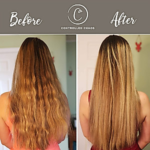 Controlled Chaos As Seen on Shark Tank 8 oz Hair Cleanser & Moisturizing Hair Conditioner Bundle Package - Ultra Stimulating Leave In Conditioner & Sulfate Free Scalp Cleanser for Men & Women