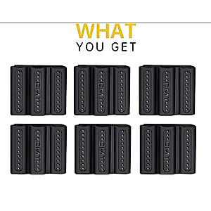 CMY Drill Bit Holder Tool Holster for DEWALT - Pack of 6 - Carry up to Six Driver Bits on The Side of Your Power Drill or Driver for Home Improvement