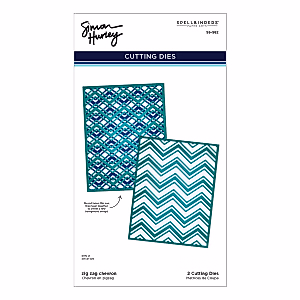 Spellbinders Zig Zag Chevron by Simon Hurley Etched Dies, Metal
