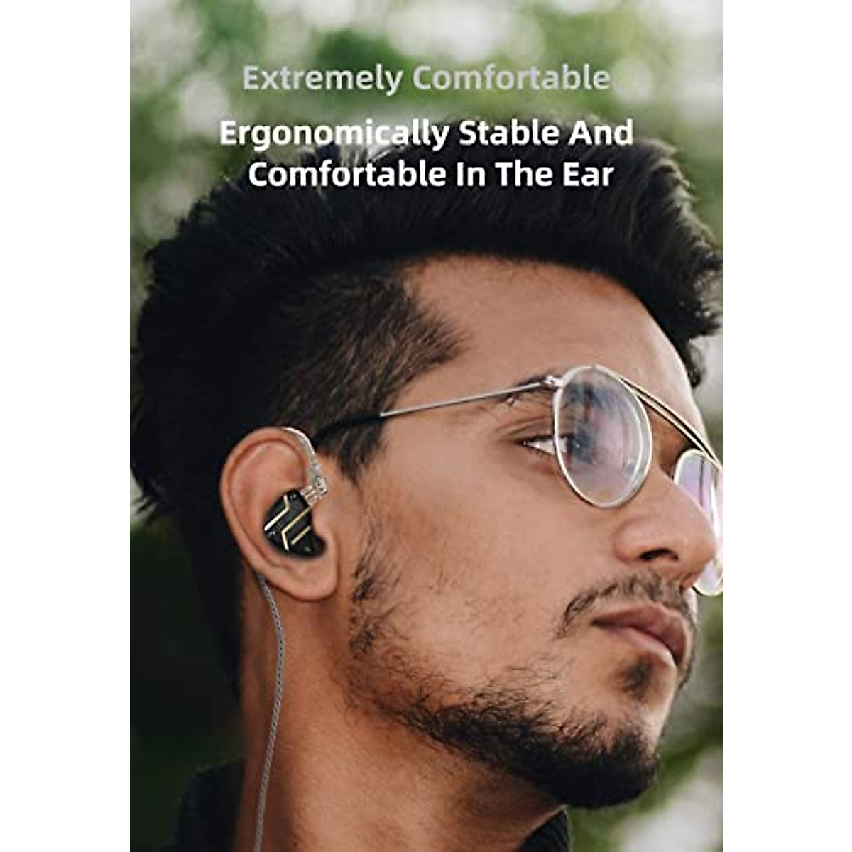 CCA C10 Pro in Ear Monitor,HiFi 1DD 4BA Hybrid Five Drivers in-Ear Earphone,Aluminum Alloy Shell+Resin Cavity Wired Earbuds with 0.75mm CPin Gold Plated Detachable Cable (No Mic, C10pro Black)