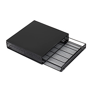 Mind Reader Storage Drawer Coffee Pod Holder, 36 Capacity, Black
