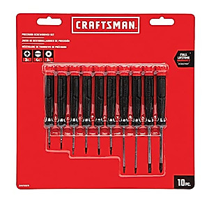 CRAFTSMAN Screwdriver Set, Precision, 10-Piece (CMHT65070)