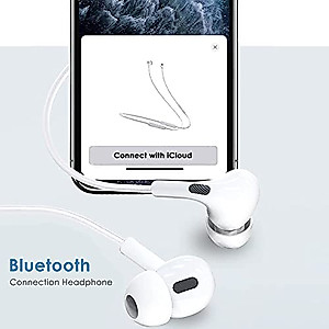 WASABI MANGO 2 Pack iPhone Earbuds Wired [Apple MFi Certified] Headphones with Lightning Connector Compatible 13/12/11/X/SE/8/7, Support All iOS System(Built-in Microphone & Volume Control), White-2