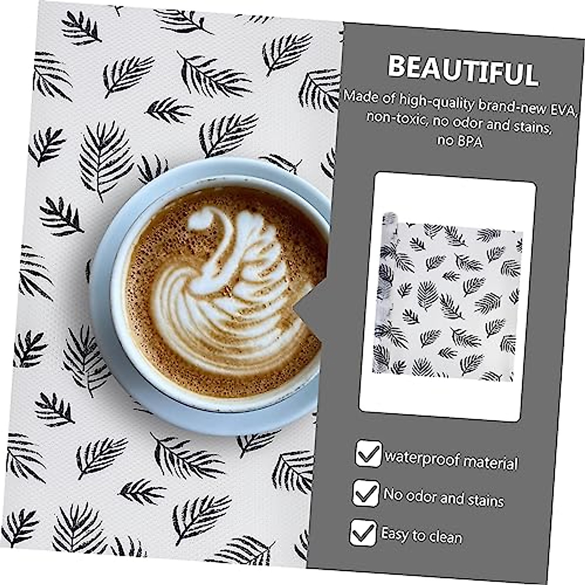 Shelf Liner 1 PC Pad Metal Trim Drawer Mats for Kitchen Cabinets Plastic Desk Mat Monstera Placemats Eva Table Cover Oil- Proof Table Cloth Desktop Mat Banquet