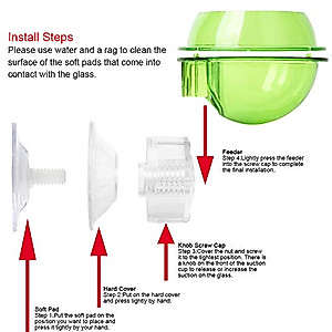 IAFVKAI Suction Cup Reptile Feeder 2PCS Reptile Food Water Feeding Bowl for Chameleon Tortoise Gecko Snakes Iguana Lizard