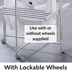 Easylife XL Heated Drying Rack with Timer, 3 Tier Airer, Warming Clothes Dryer, Electric Clothes Horse, Laundry Rack, h57.8 x w28.3 x d26.4