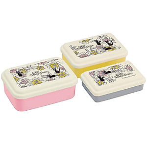 Skater Kiki's Delivery Service Food Storage Container with Lids 3pc Set - Authentic Japanese Design - Durable, Dishwasher Safe - Jiji Elegance