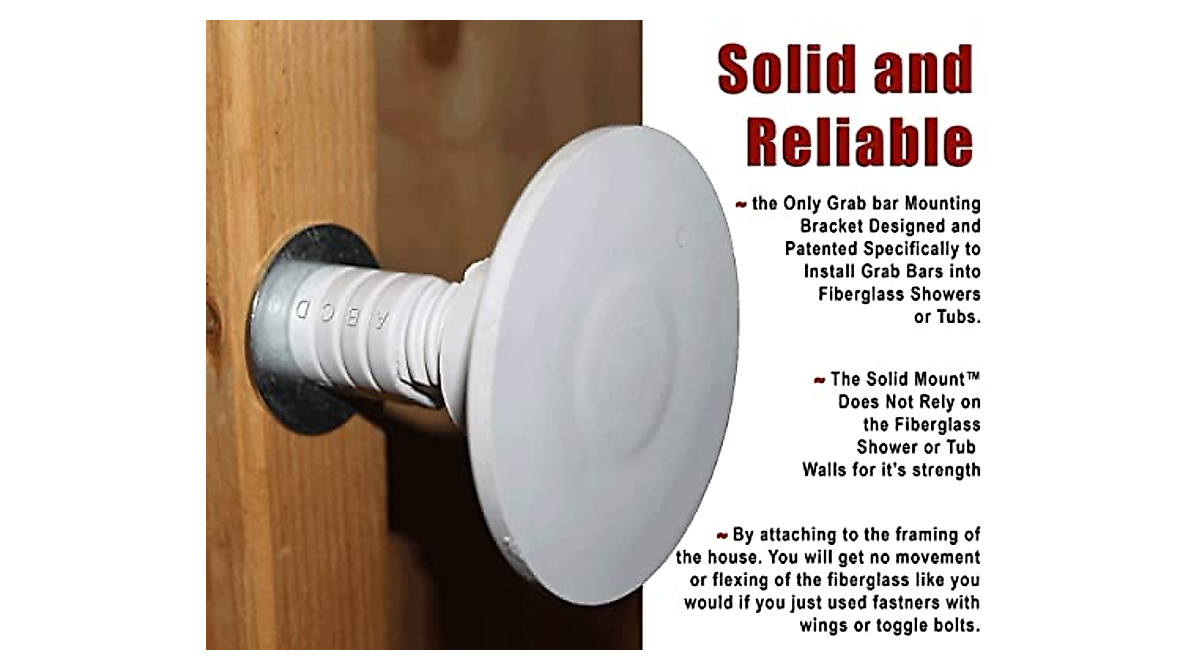 Solid Mount Grab Bar Kit for Safe Bathroom Installations