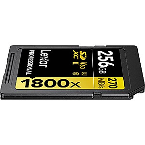 Lexar Gold Series Professional 1800x 256GB UHS-II U3 SDXC Memory Card
