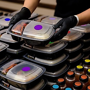 ChromaLabel 0.75 Inch Round Label Removable Color Code Dot Stickers, 1008 Pack, 24 Labels per Sheet, Red