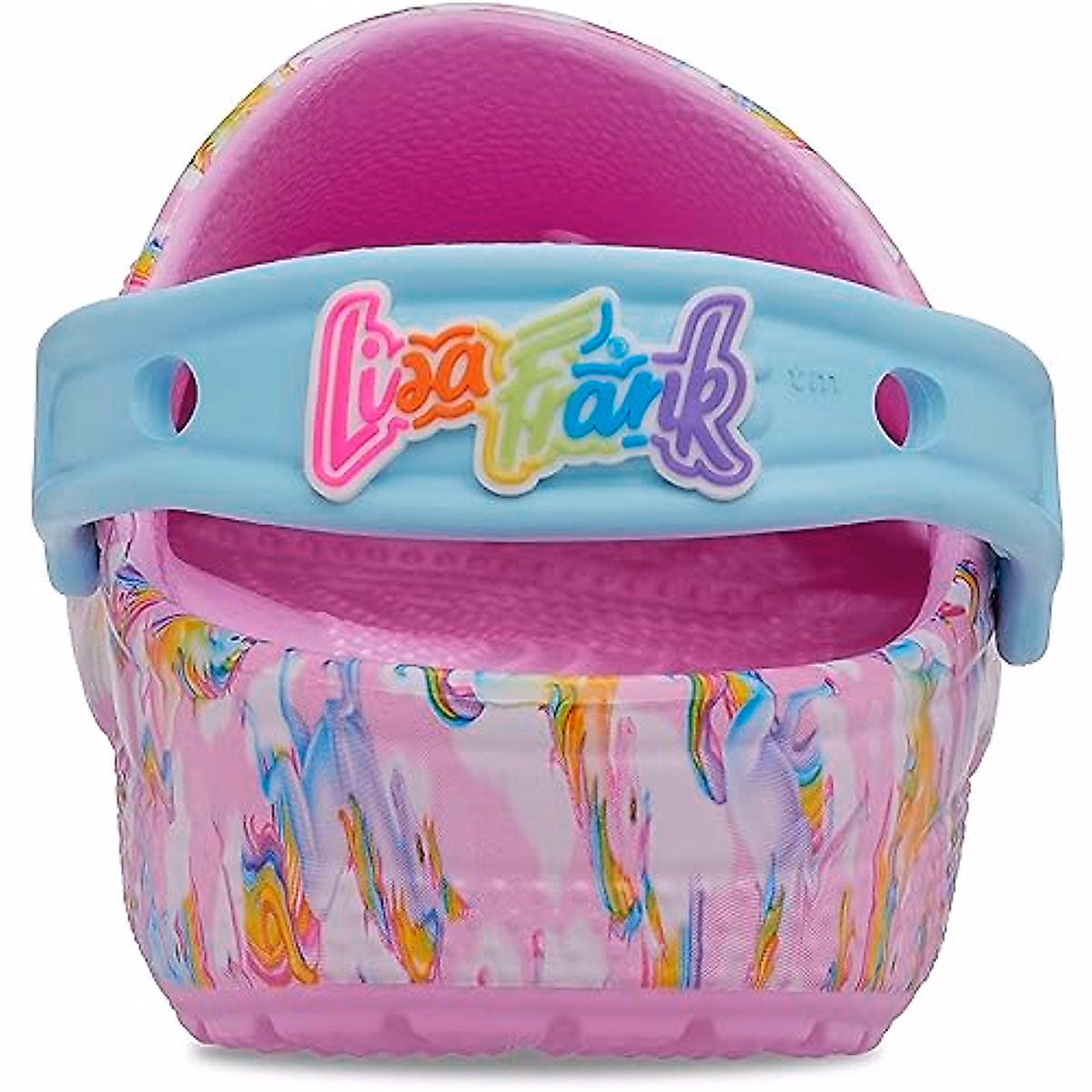 Crocs Classic Lisa Frank Clogs, Kids and Toddler Shoes, Taffy Pink, 3 US Unisex Little