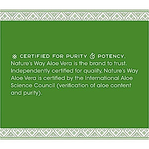 Nature's Way Premium Quality Aloe Vera Leaf Juice 99.5% Purified, 33.8 fl oz