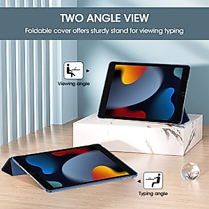 ProCase for iPad 9th Generation 2021/ iPad 8th Generation 2020/ iPad 7th Generation 2019 Case, 10.2 iPad Case iPad Cover 9th Generation -Darkblue