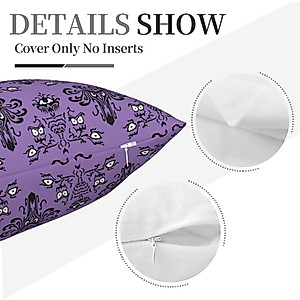 Befodam Haunted The Mansion Throw Pillow Covers Square 18x18 Inch Pillowcases for Home Sofa Cushion Cover Living Room Outdoo Decor