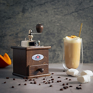 Zassenhaus M040012 Brasilia Beech Wood Manual Coffee Mill, Dunkel Gebeizt, Dark/Chrome