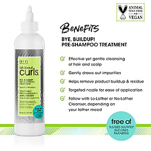 ALL ABOUT CURLS Bye, Buildup! Pre Shampoo Treatment | Curly Hair Products | Essential Moisture | Gentle Cleansing | All Curly Hair Types | Vegan & Cruelty Free | Sulfate Free | 8 Fl Oz