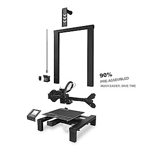 LONGER LK4 3D Printer 90% Pre-Assembled with 2.8" Full Color Touch Screen, Resume Printing, Filament Detector, Built-in Safety Power Supply 220x220x250mm