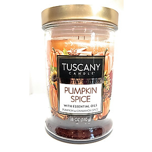 Tuscany Candle Limited Edition Jar Candle (Pumpkin Spice, 18 Ounce)