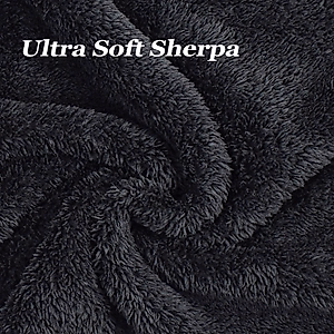 Giant Sherpa Bean Bag Chair Cover, Ultra Soft Bean Bag Bed (No Filler, Cover only), Large Round Soft Fluffy Bean Bag for Adults, Machine Washable Big Size Bean Bag Covers