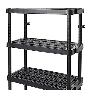 Gracious Living Heavy Duty Adjustable Ventilated Storage Shelving Unit, 4 Shelf