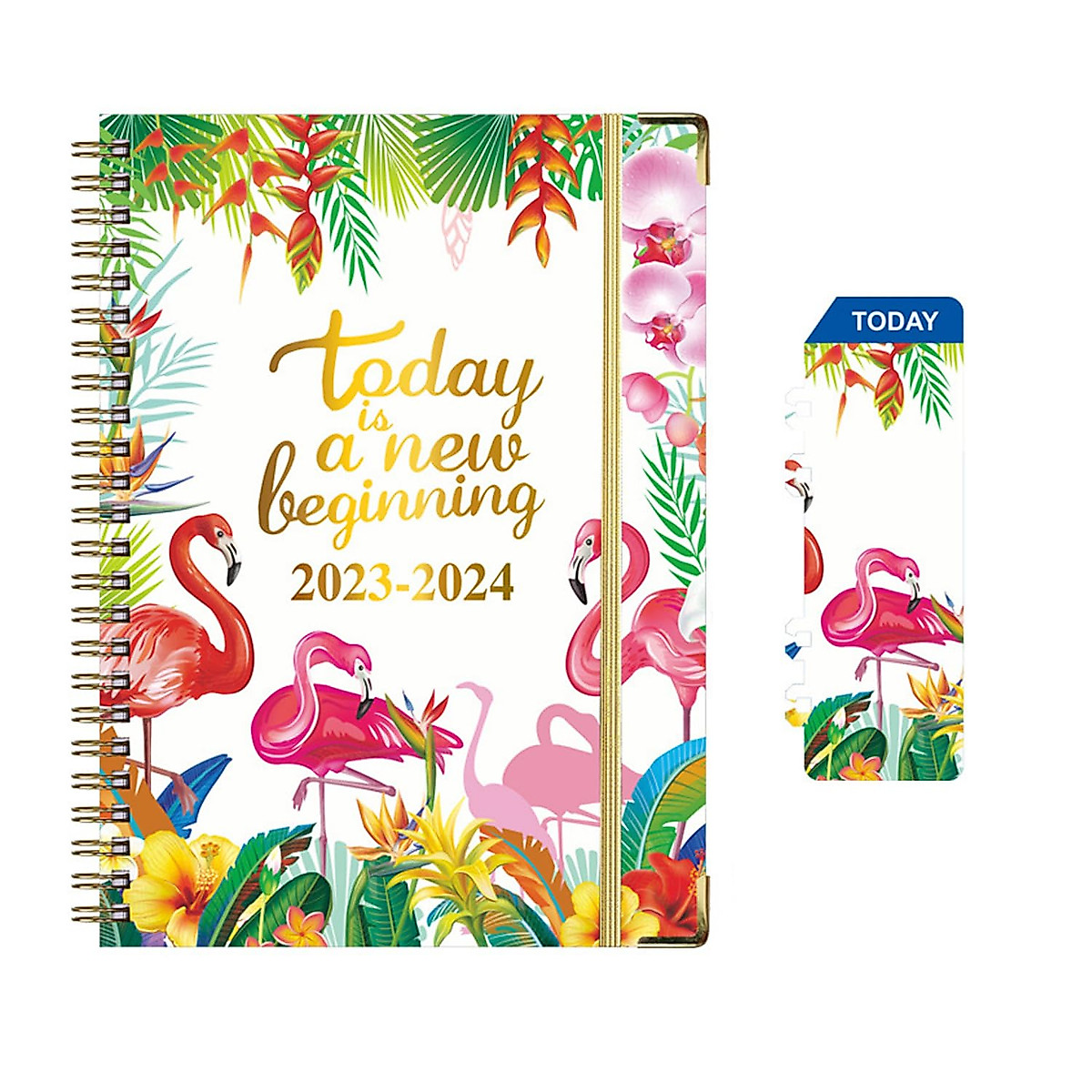 2023-2024 Planner-Weekly & Monthly Planner（Bird+purple)