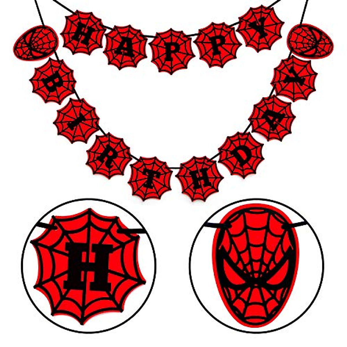 Seyal® - Spider Happy Birthday Banner