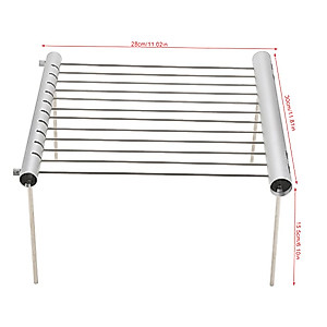 Portable Stainless Steel Folding BBQ Tube Outdoor Grill for Compact Camping and Backpacking - Perfect for Home Cookouts Too