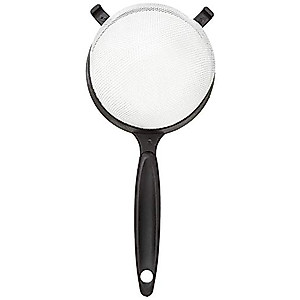 IMUSA USA IMU-71133W Plastic Strainer 6-Inch, Black