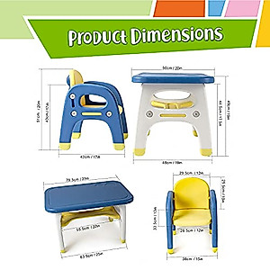 TinyGeeks Kids Table and Chairs Set Safe for Children Activity Table for Kids and Candy Kids Portable CD Player for Kids FM Radio - Batteries Included Bundle