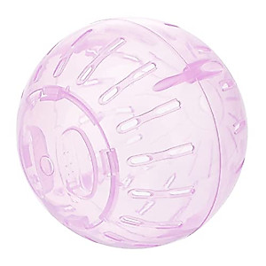 Hohopeti 3pcs Cm Transparent Gerbil for Animal Pets Plastic Wheel Run-About Mini Cage Chinchilla Ball- Ball Color Cute Pig Running Toy Runner Hedgehog Exercise Portable Accessories