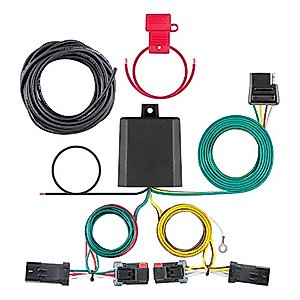 CURT 56344 Vehicle-Side Custom 4-Pin Trailer Wiring Harness, Fits Select Jeep Compass , Black