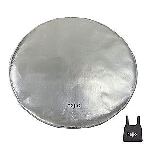 36" Round Fire Pit Mat Under Grill Mat hajio Fireproof Mat for Under Fire Pit Light Reflection Fire Pit Protective Pad Easy to Clean Patio Fire Pit Wood Burning