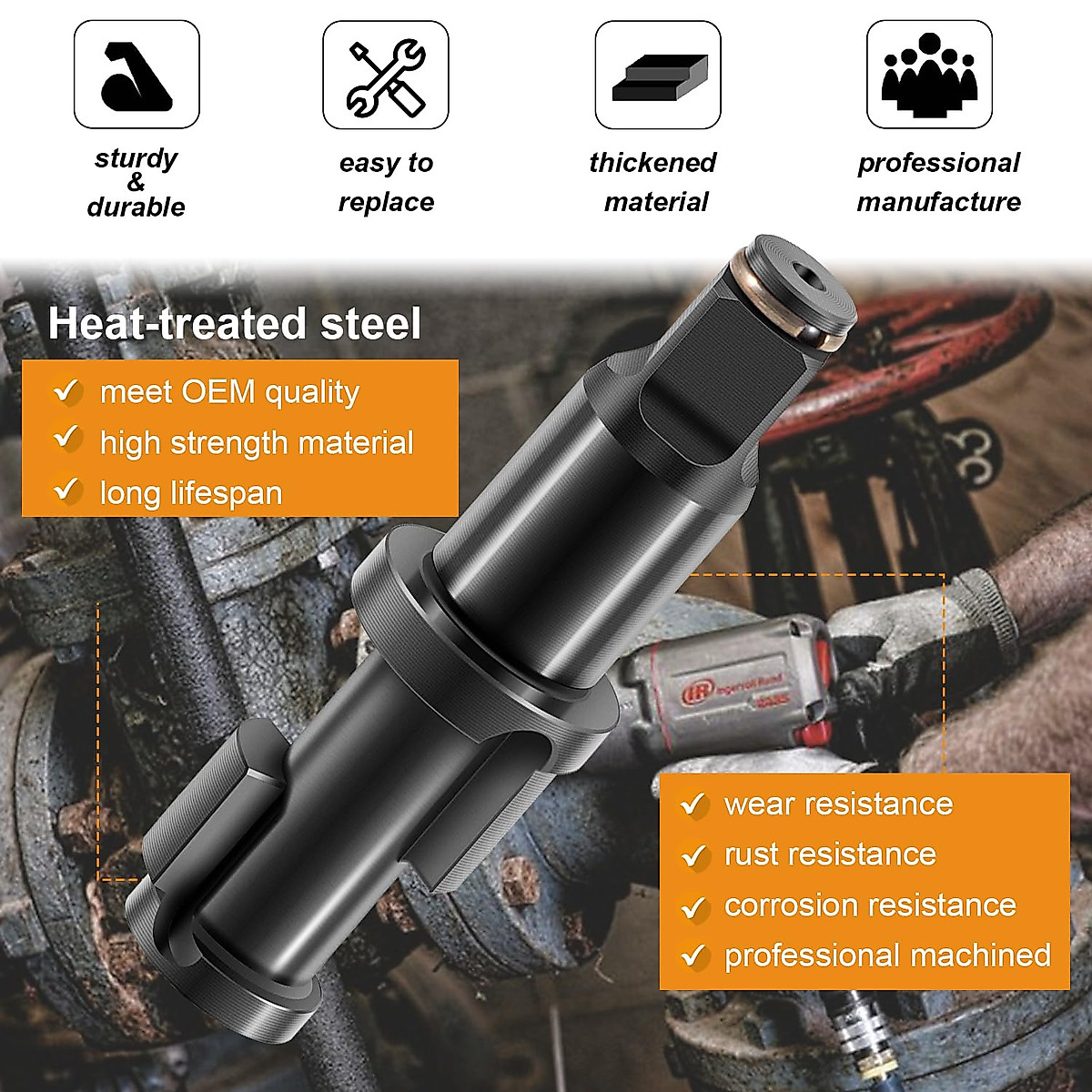 johntruck 1/2” Air Impact Anvil Fit for Ingersoll Rand IR2235TiMax & IR2235QTiMax