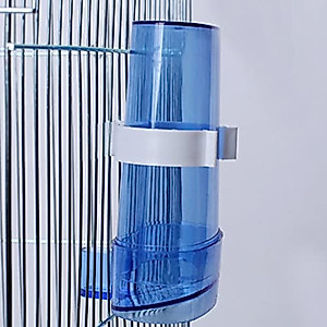 Parakeet Water Dispenser, Automatic Water Drink No Spill Clear Container Cockatiel Cage Accessories Automatic Feeding for Budgies,Finch and Other Bird 2pcs