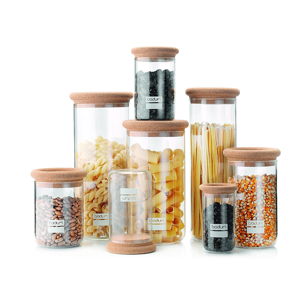 Bodum Yohki Coffee Storage Jar with Cork Lid, 1 L/34 oz, Cork