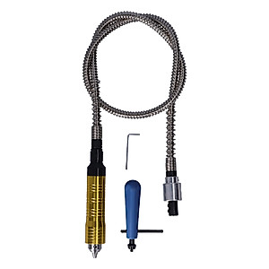 Heavy Duty Flex Shaft, Flexible Flex Shaft Polishing Chuck Rotary Grinder Tool Extension Cable Chuck Handle Electric Polisher Adapter Accessories