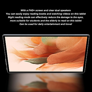 Vikye Android 10.1 Tablet, 10.1 Inch FHD Display, 8 Core CPU Processor, 6GB RAM 128GB ROM, 8MP 16MP Dual Cameras, 5G WiFi Tablet (US Plug 100‑240V) (Grey)