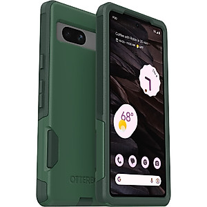 OtterBox Google Pixel 7A Commuter Series Case - TREES COMPANY (Green), slim & tough, pocket-friendly, with port protection