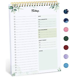 To Do List Pad - To Do List Notebook for Work with 52 Sheets, Undated Daily Planner Perfect for Daily Tasks and Goal Setting, To Do List Notepad Suitable for Office, Home and School-Nature