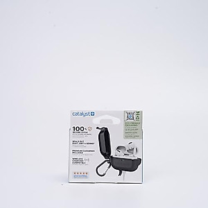 Catalyst Total Protection Case for AirPods Pro 2nd Generation Case - Waterproof, and Shockproof Rugged Full Body Case for AirPods Pro 1 and AirPods Pro 2, Secure Locking System Case with Carabiner