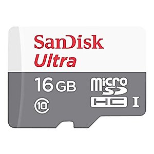 SanDisk Ultra SDSQUNS-016G-GN3MN 16GB 80MB/s UHS-I Class 10 microSDHC Card