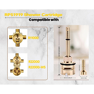 RP51919 Replacement Part for Delta Faucet, 6-Setting Diverter Cartridge for Valve Bodies R11000 and R22000, Also Can Replaces RP51918 3 Setting Diverter Cartridge. (1 Pack)
