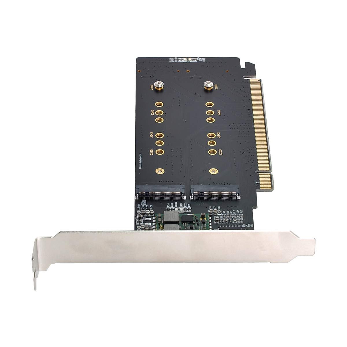 Cablecc 4X NVME M.2 AHCI to PCIE Express 3.0 Gen3 X16 Raid Card VROC Raid0 Hyper Adapter