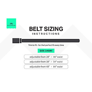 Mio Marino Classic Ratchet Belt - Premium Leather - 1.38 Wide - Adjustable Buckle - Matrix - Jet Black - Adjustable from 28" to 44" Waist