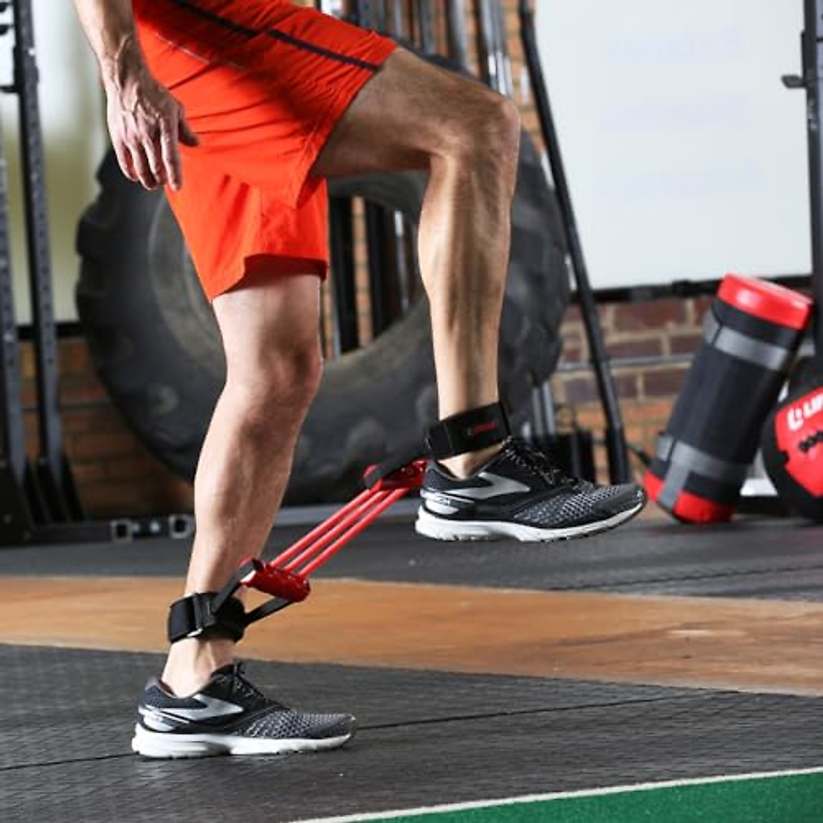 Lifeline Fitness Interchangeable Lateral Resistor - Professional Resistance Tool with up to 120lbs Resistance - Variable Weighted Resistance for Lower Body Strength - Workout Agility