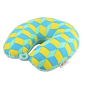 Bookishbunny U Shaped Micro Beads Microbead Neck Head Support Travel Pillow, 12"x12"x4" (Giraffe)